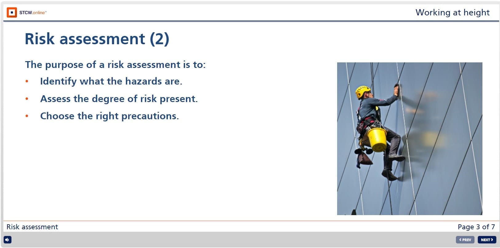STCW Working at Height Online Course | STCW.online